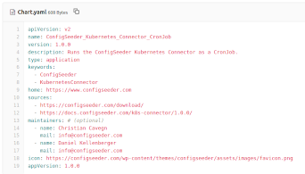 Using the Kubernetes Connector with Helm 3 - Part 1 - ConfigSeeder