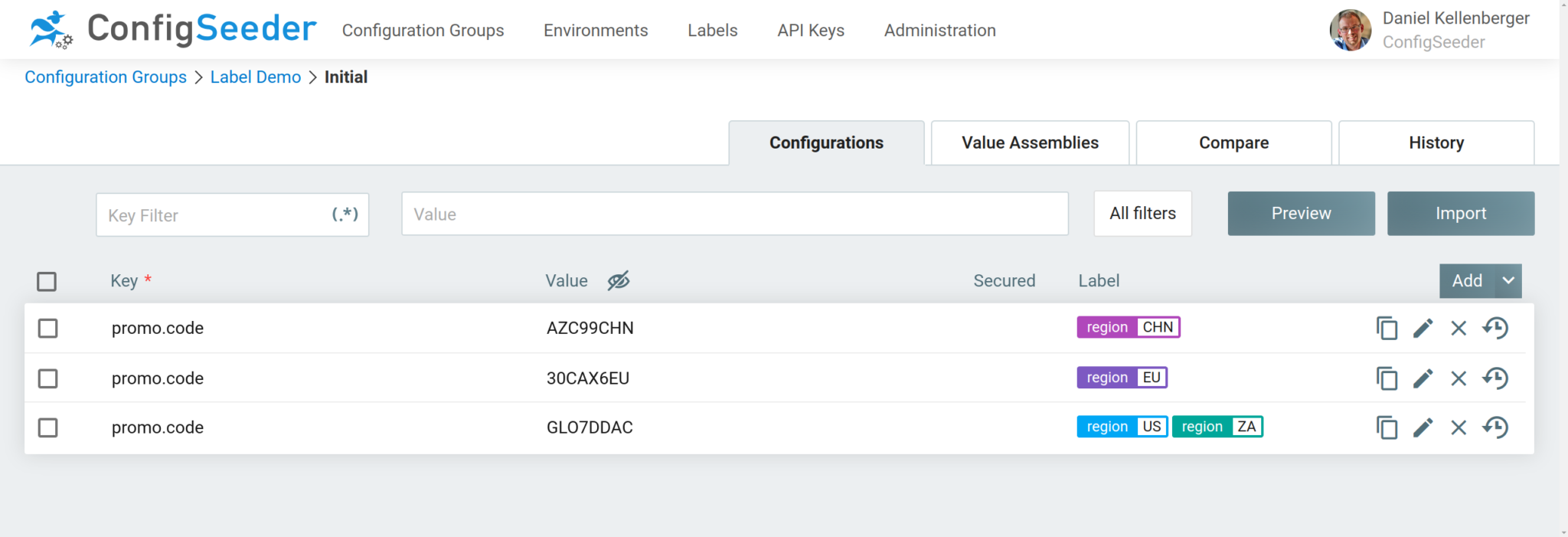 ConfigSeeder 2.25 - Embrace Labels & DB Connector - ConfigSeeder